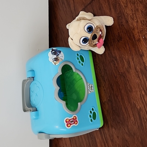 Disney | Toys | Disney Junior Puppy Dog Pals Go Pet Carrier Rolly Blue ...
